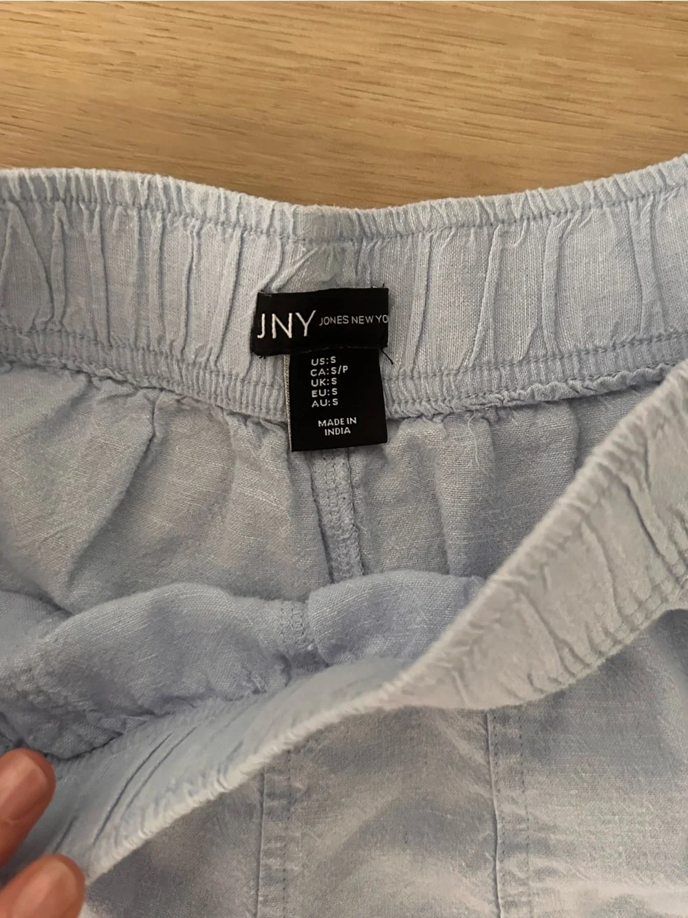 Pants & Jumpsuits | Jny Light Blue Linen Pants Small | Poshmark